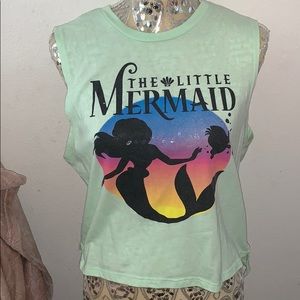 Disney | Tops | Little Mermaid Muscle Tshirt | Poshmark